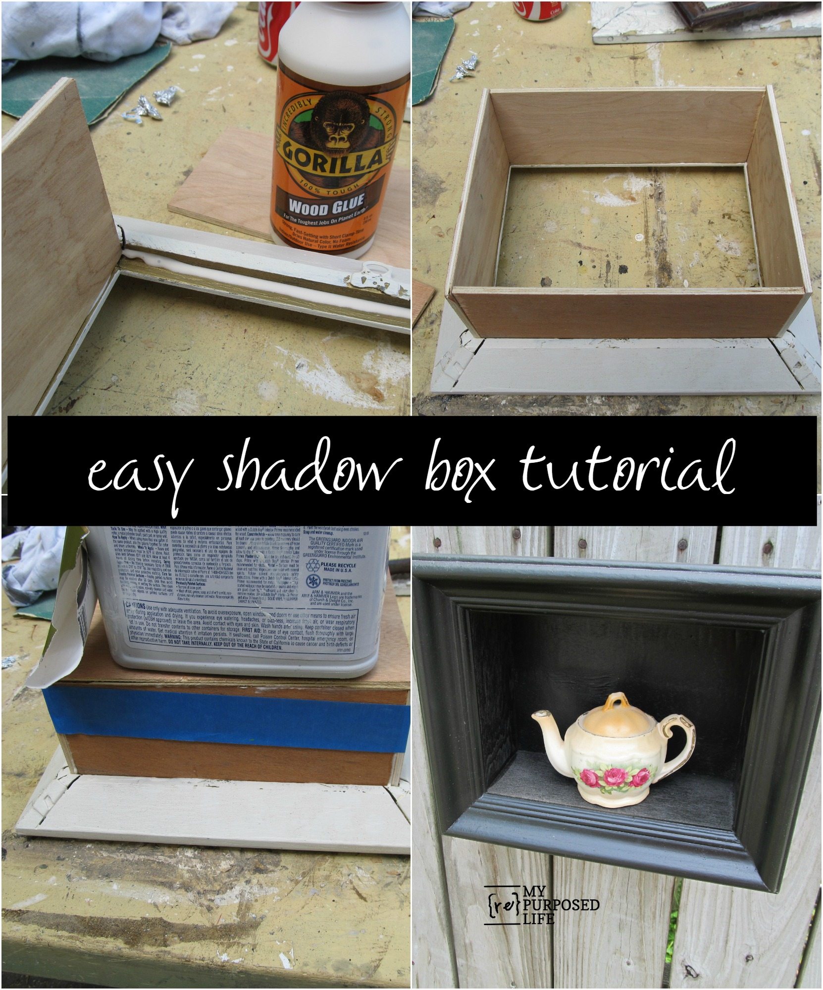 Diy Shadow Box Frame My Repurposed Life 