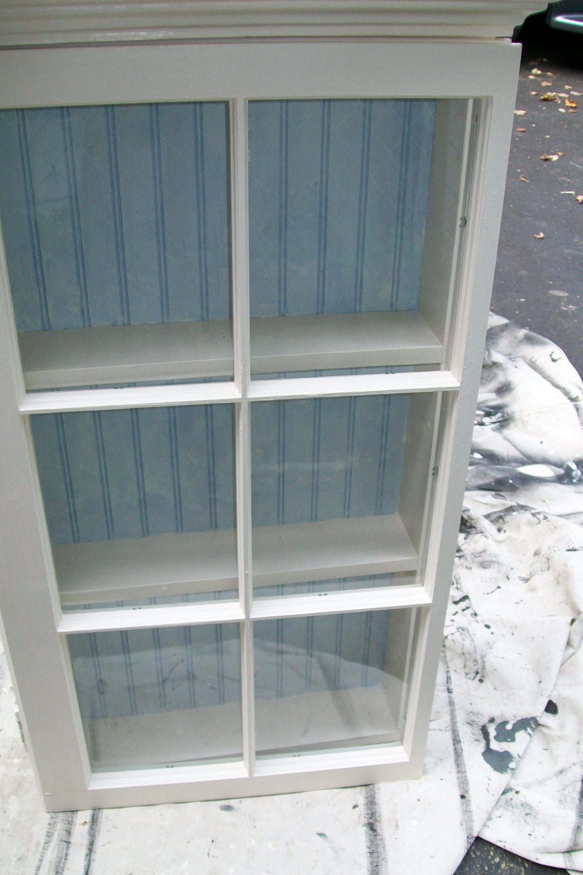 Repurposed window cabinet