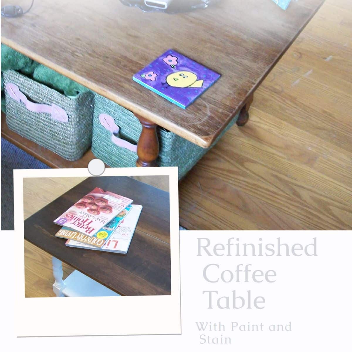 How to Refinish a Coffee Table. - My Repurposed Life®