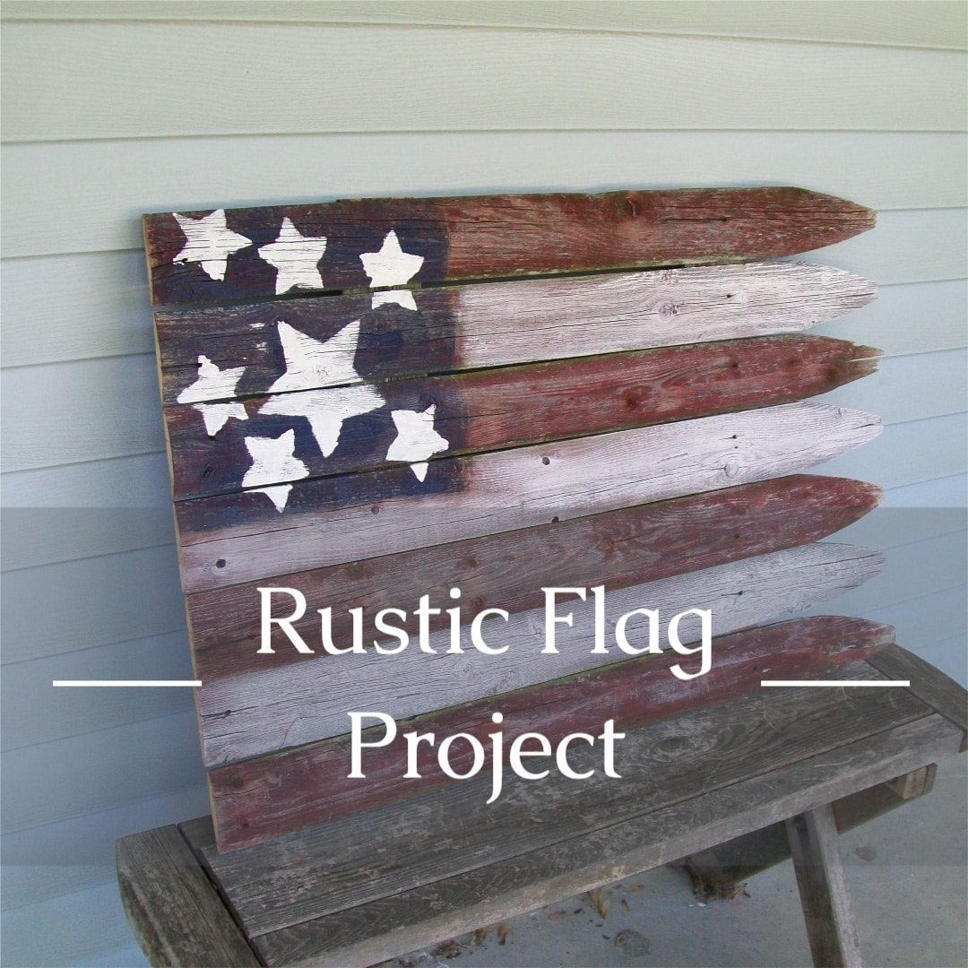 Rustic Flag for 4th of July - My Repurposed Life®