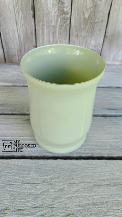 Spray Painting Glassware and Vases - My Repurposed Life®