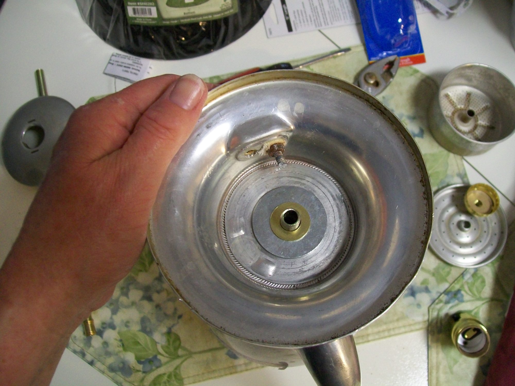 Repurposed Vintage Coffee Pot Lamp - My Repurposed Life®