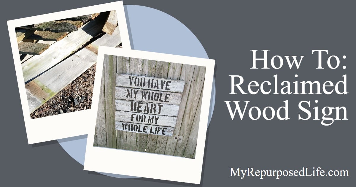 Reclaimed Wood Fence Signs