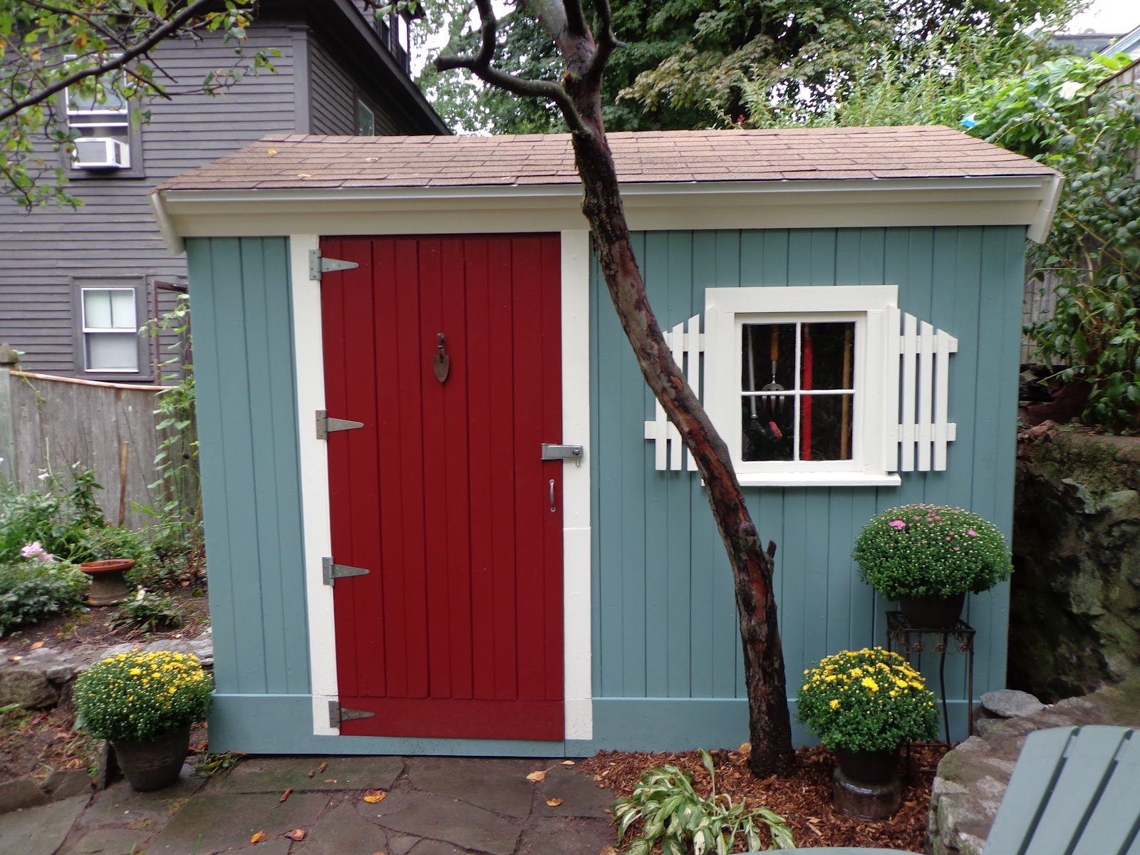 backyard shed makeover - My Repurposed Life®