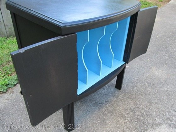 Vintage Record Table Cart - My Repurposed Life® Rescue Re-imagine Repeat