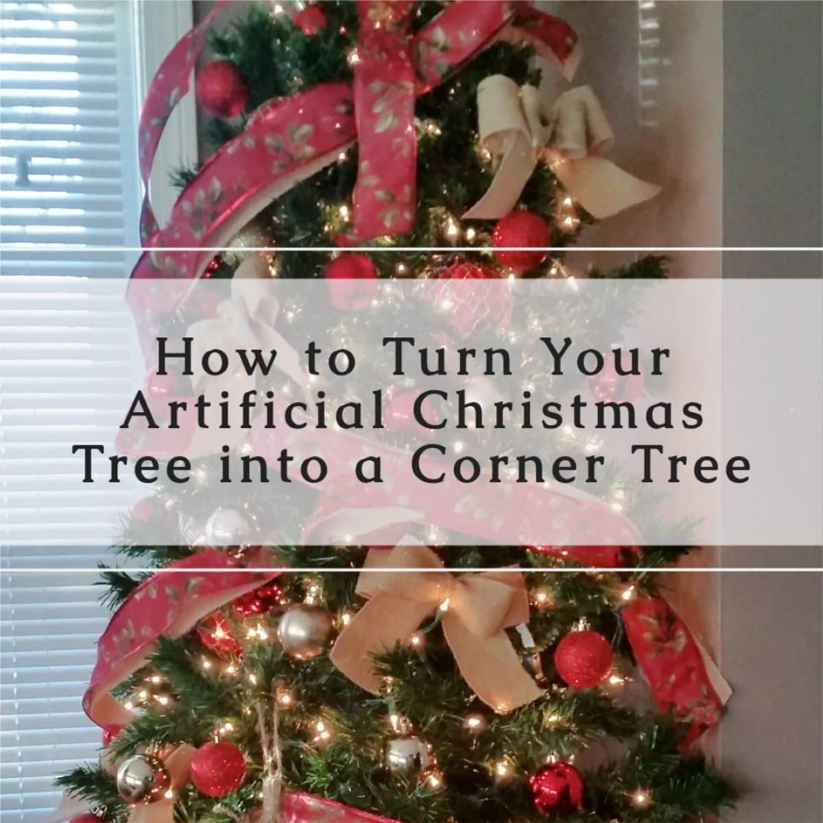 DIY Corner Christmas tree - My Repurposed Life®