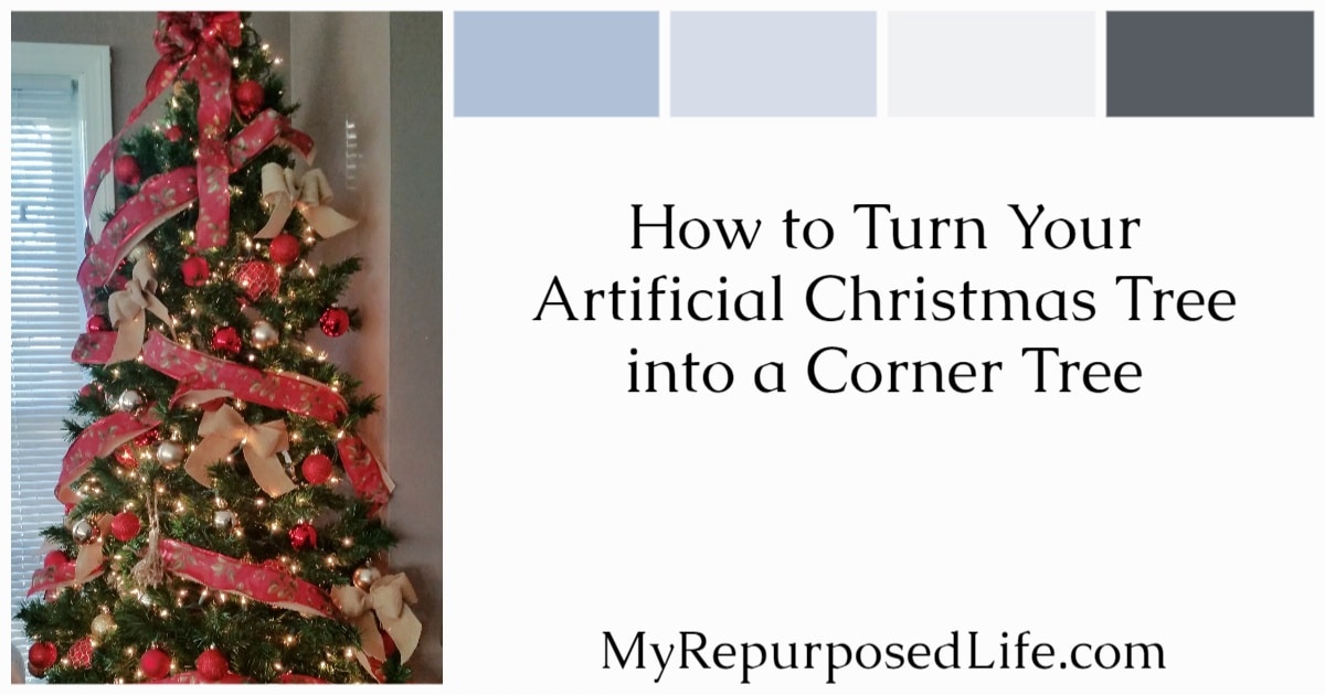DIY Corner Christmas tree - My Repurposed Life®
