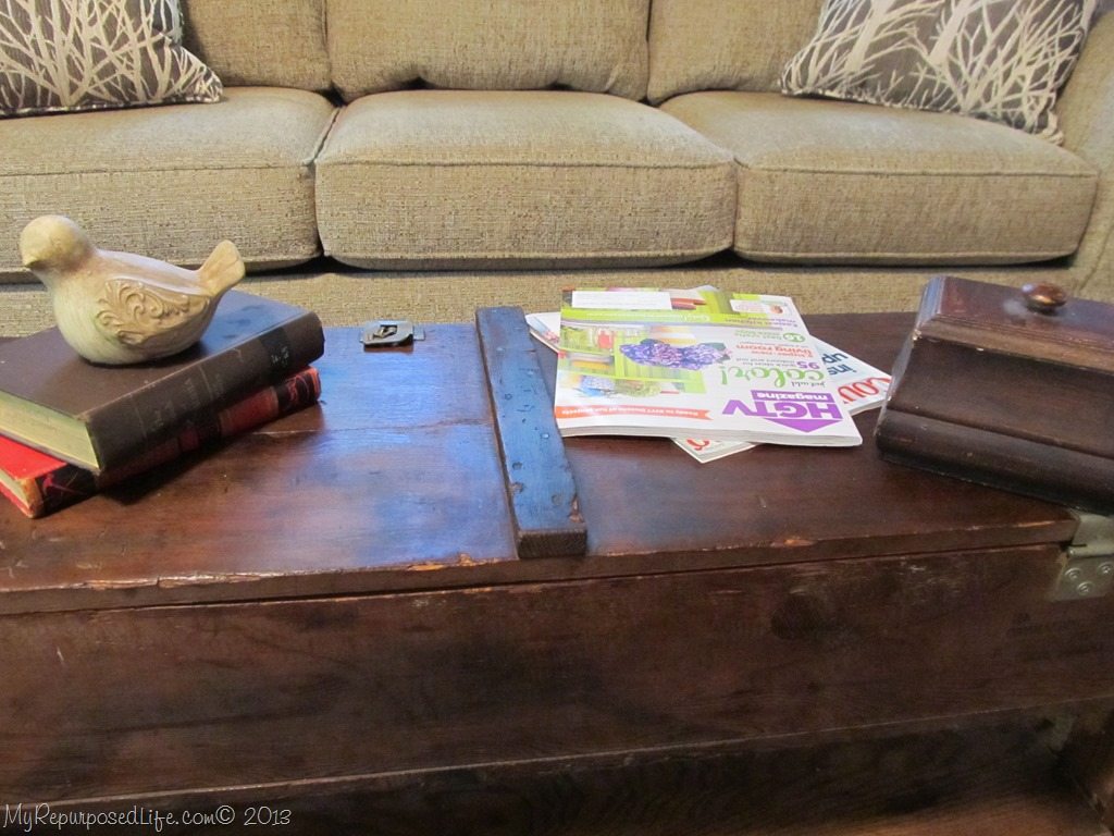 Repurposed Vintage Ammo Box Coffee Table - My Repurposed Life®