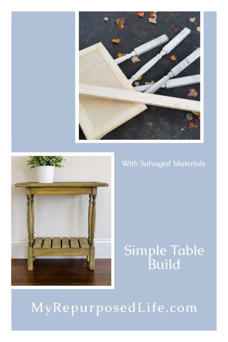 Cabinet Door Table | Easy Build - My Repurposed Life®