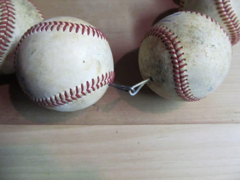 Repurposed Baseball Wreath - My Repurposed Life®