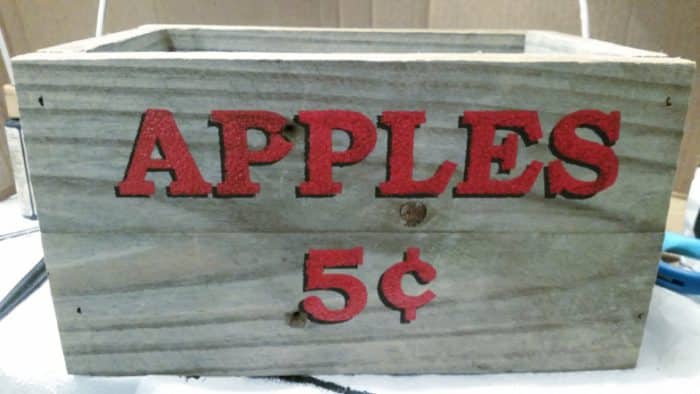 Apple Caddy | Reclaimed Wood and a Bucket Handle - My Repurposed Life®