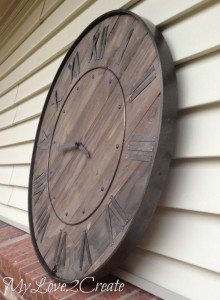 Large Rustic Clock