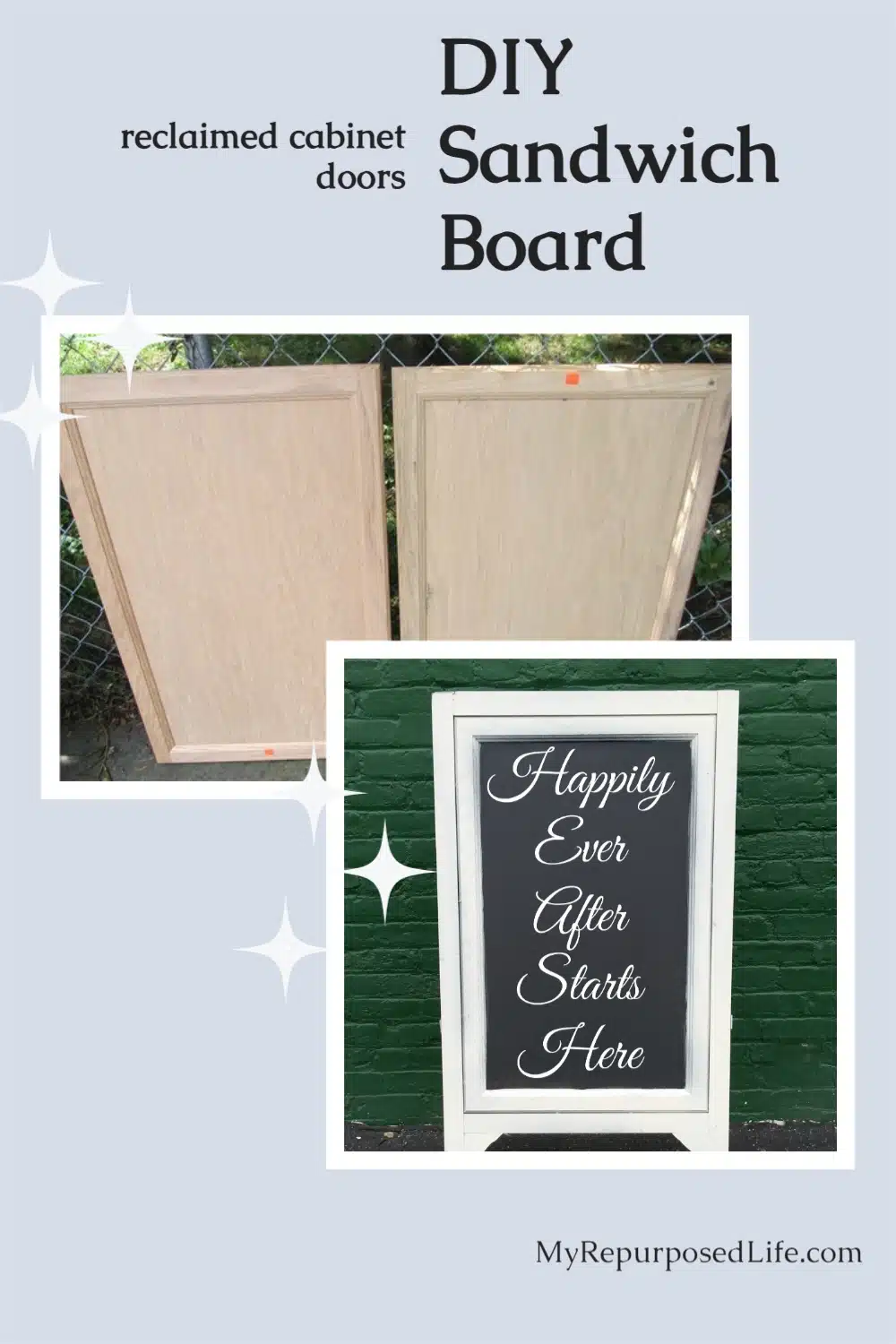 DIY Chalkboard Easel