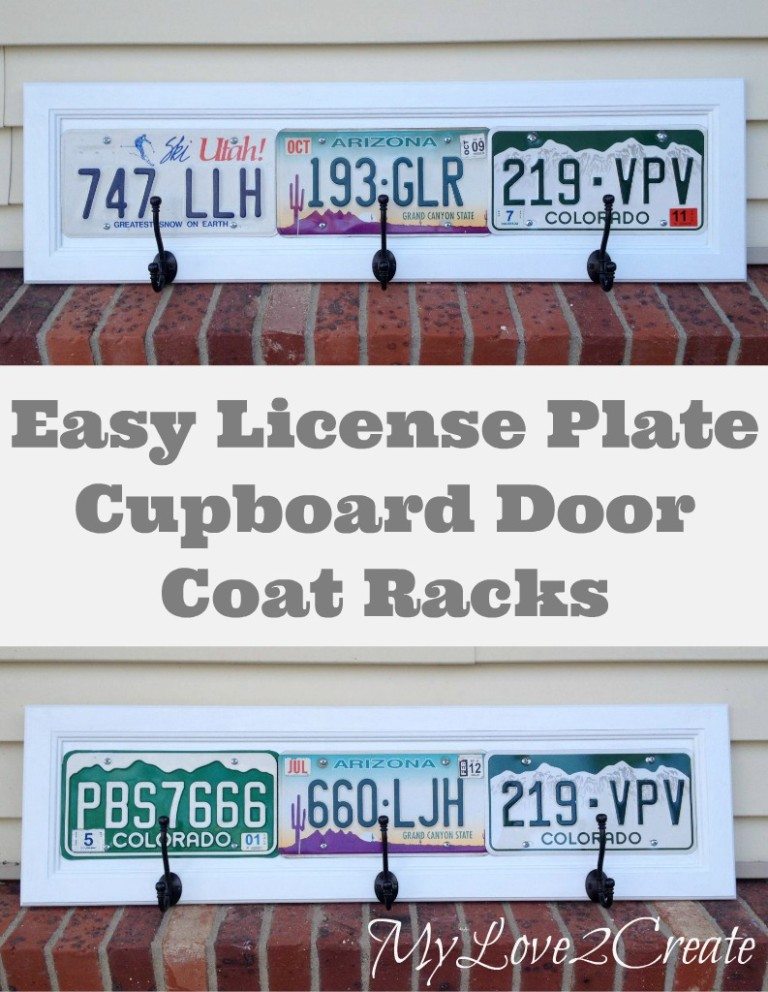 License Plate Coat Racks