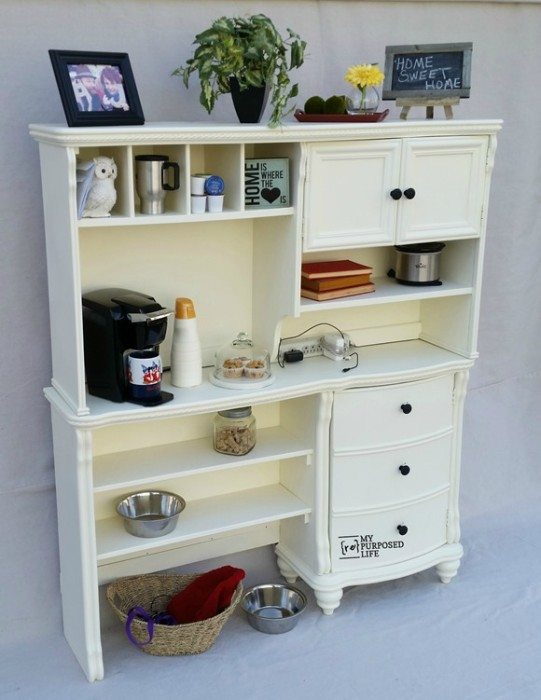 DIY desk hutch modification - My Repurposed Life® Rescue Re-imagine Repeat