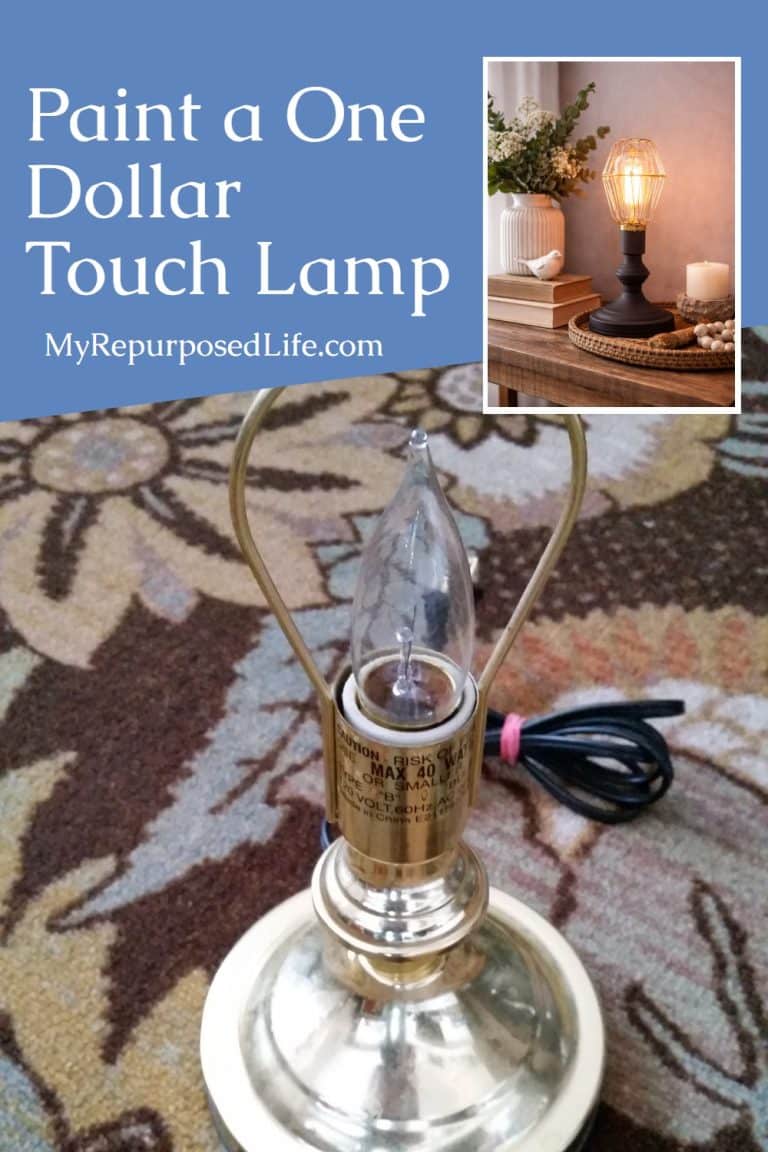 Thrift Store Touch Lamp Makeover with Edison Bulb Style - My Repurposed ...