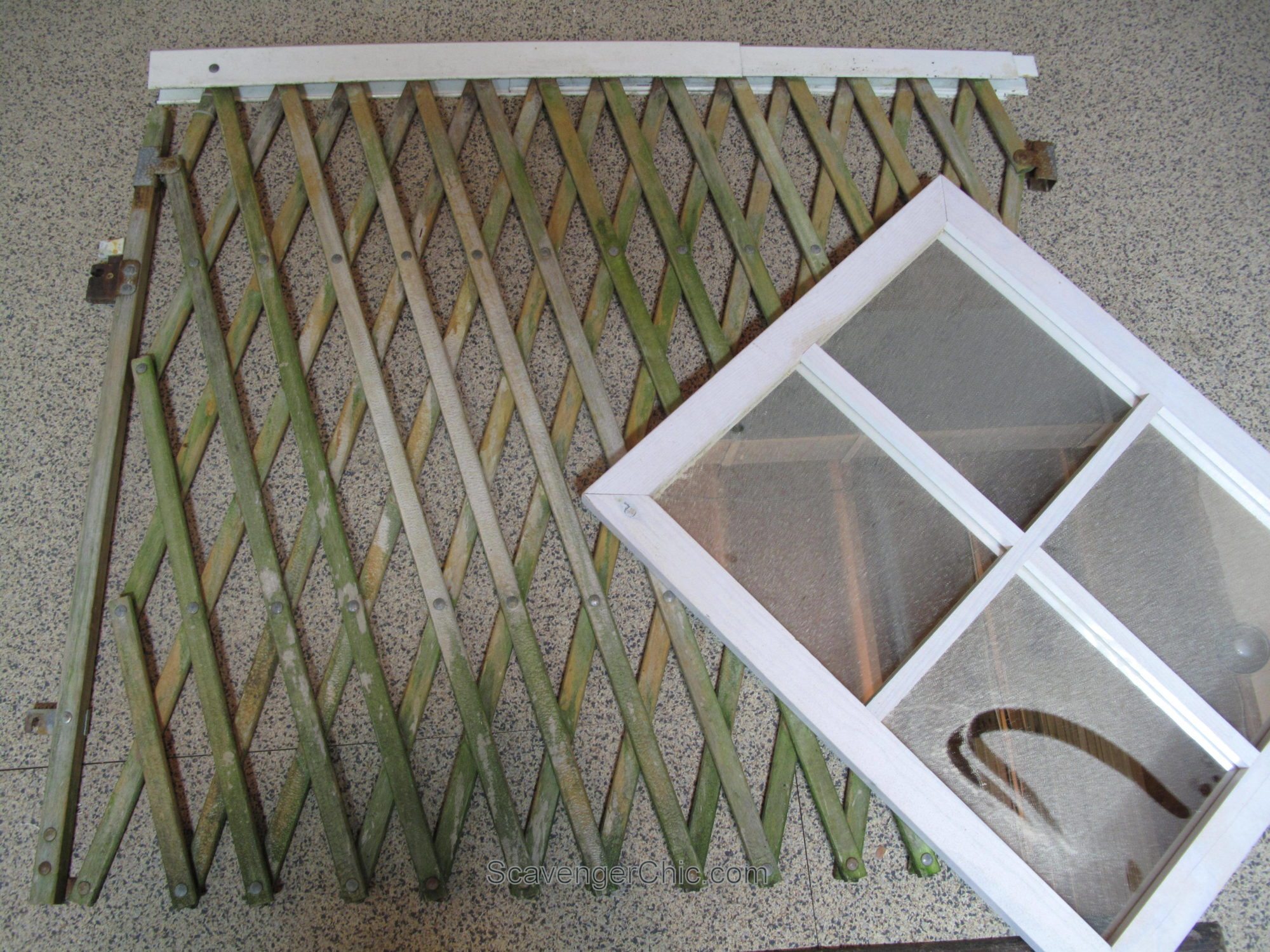 Repurposed Baby Gate Mirror - My Repurposed Life®