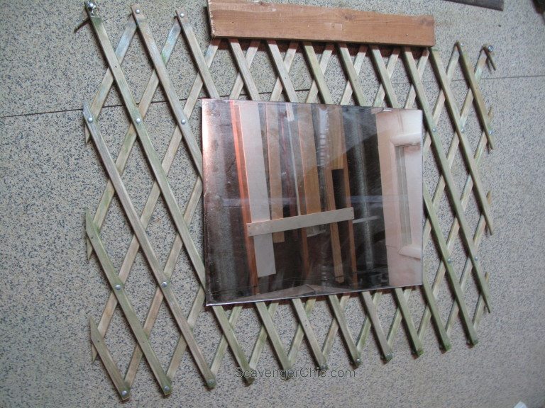 Repurposed Baby Gate Mirror - My Repurposed Life®