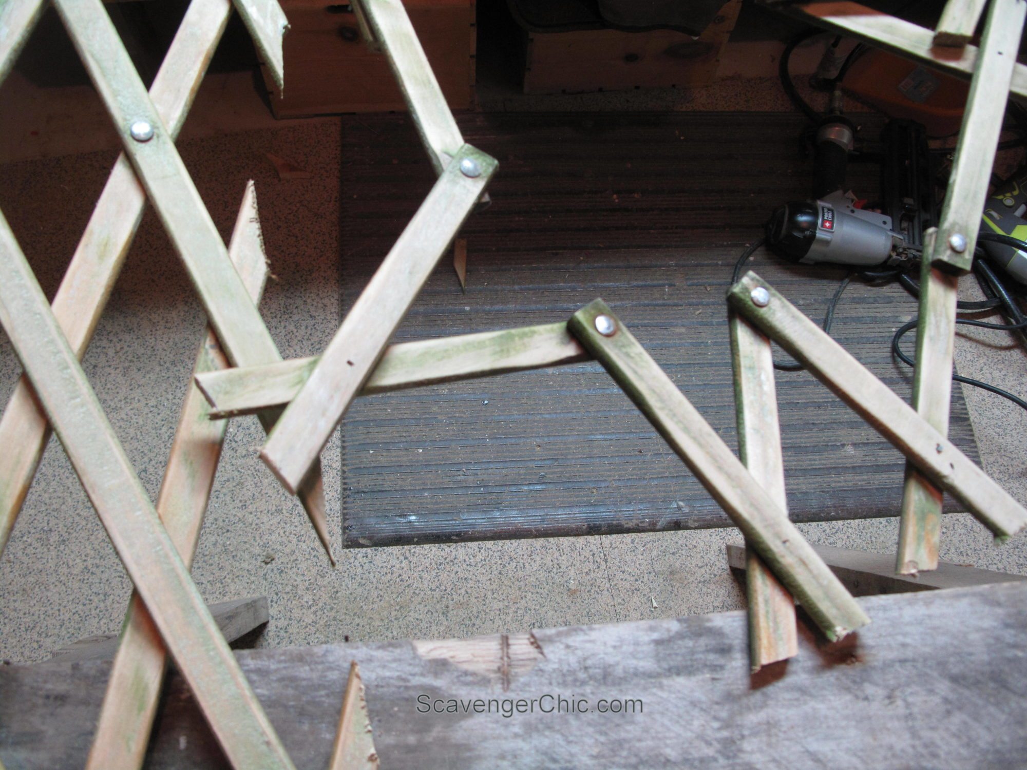 Repurposed Baby Gate Mirror - My Repurposed Life®