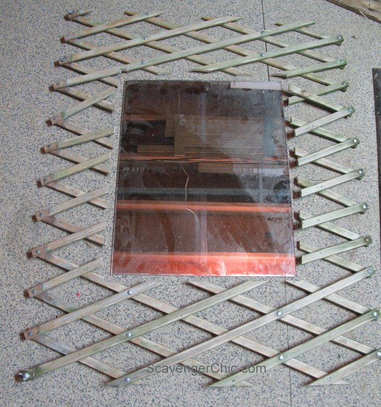 Repurposed Baby Gate Mirror - My Repurposed Life®