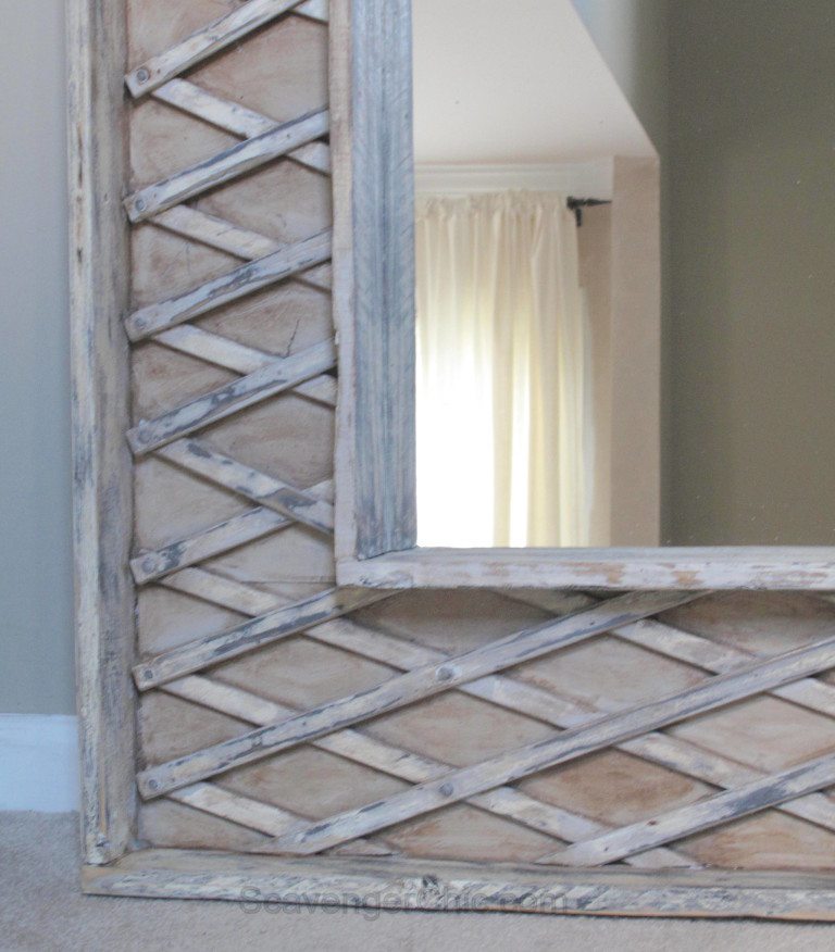 Repurposed Baby Gate Mirror - My Repurposed Life®