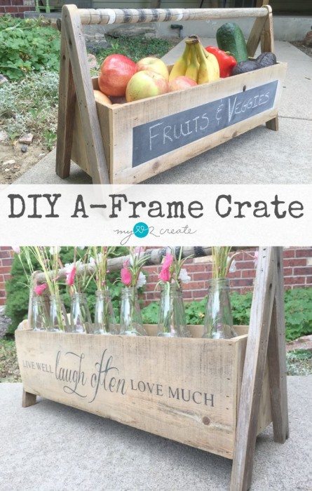 DIY A-Frame Crate