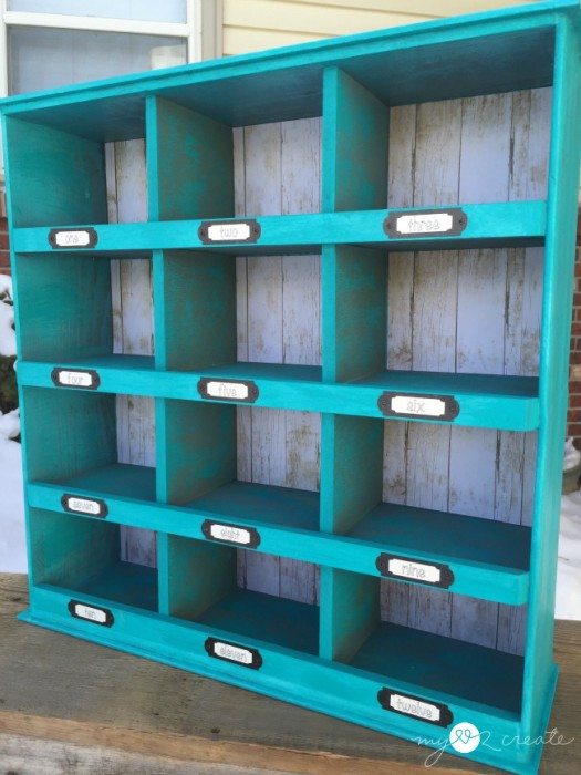 Old Drawer Cubby Organizer - My Repurposed Life®