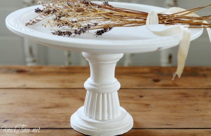 Pie Plate Pedestal Stand Easy Project - My Repurposed Life®