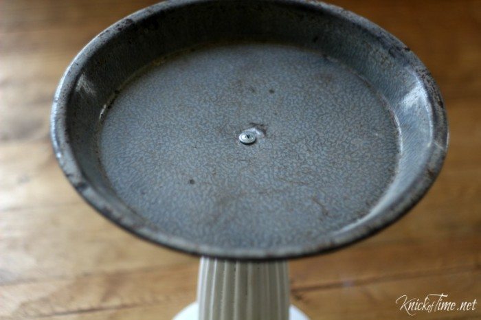 Pie Plate Pedestal Stand Easy Project - My Repurposed Life®