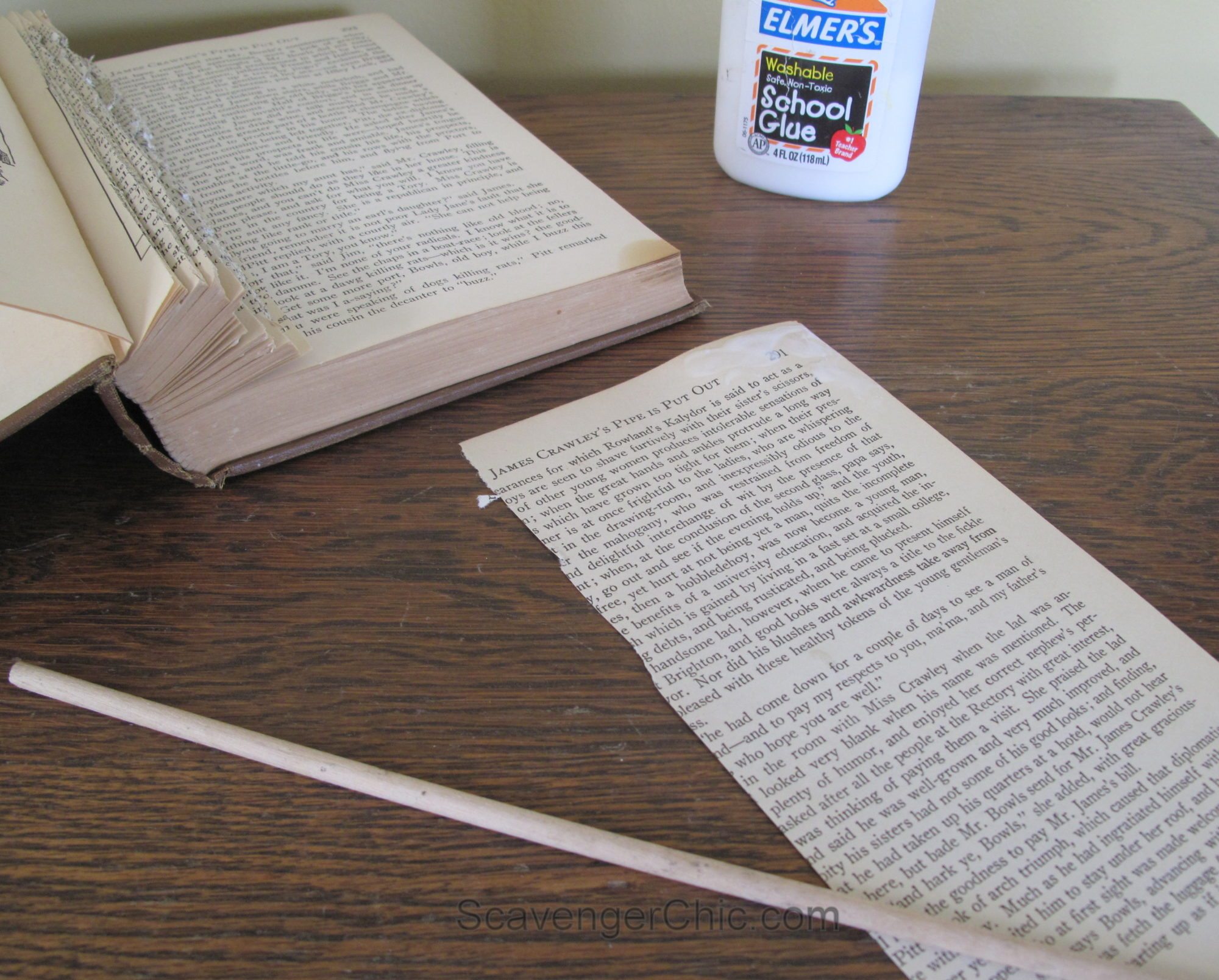 book pages | Second Chance Chandelier - My Repurposed Life®