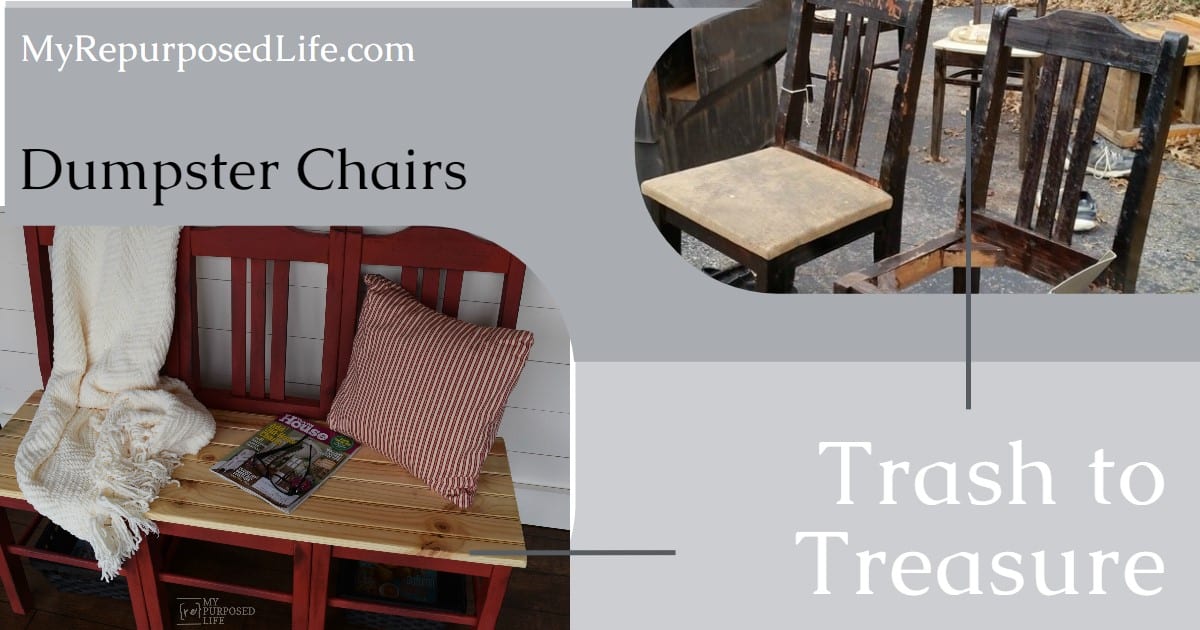 Chair Bench Tutorial | Three Chair Bench - My Repurposed Life®