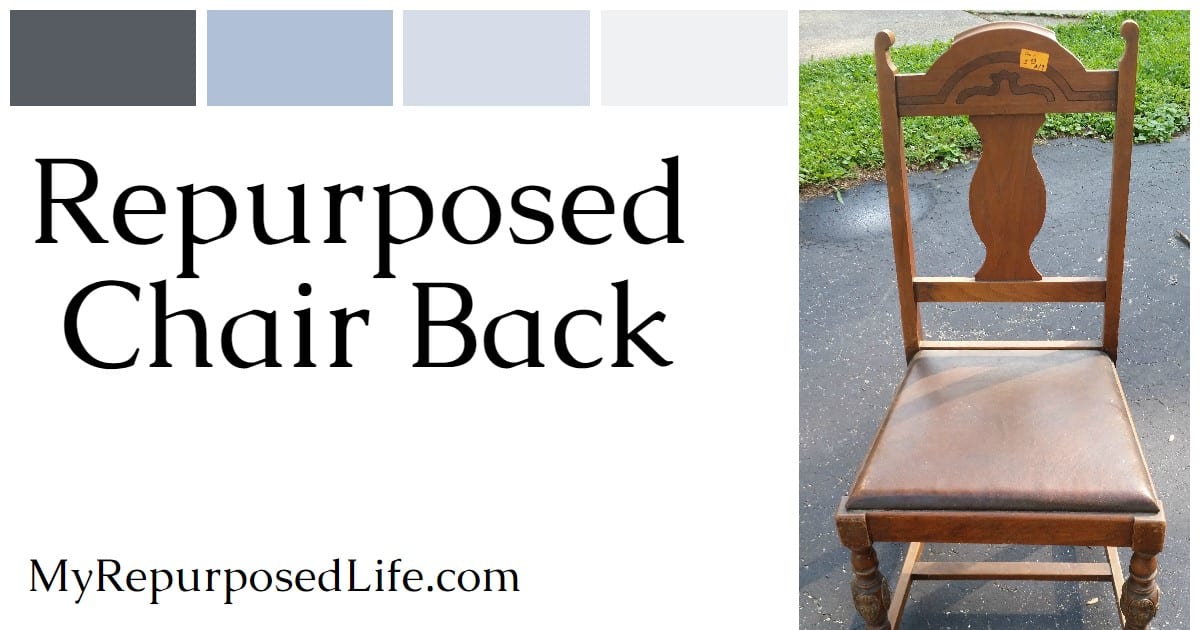 Repurposed Chair Back Coat Rack - My Repurposed Life®