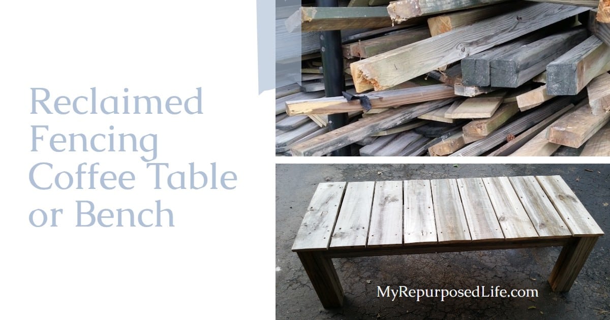 Reclaimed Wood Coffee Table - My Repurposed Life®