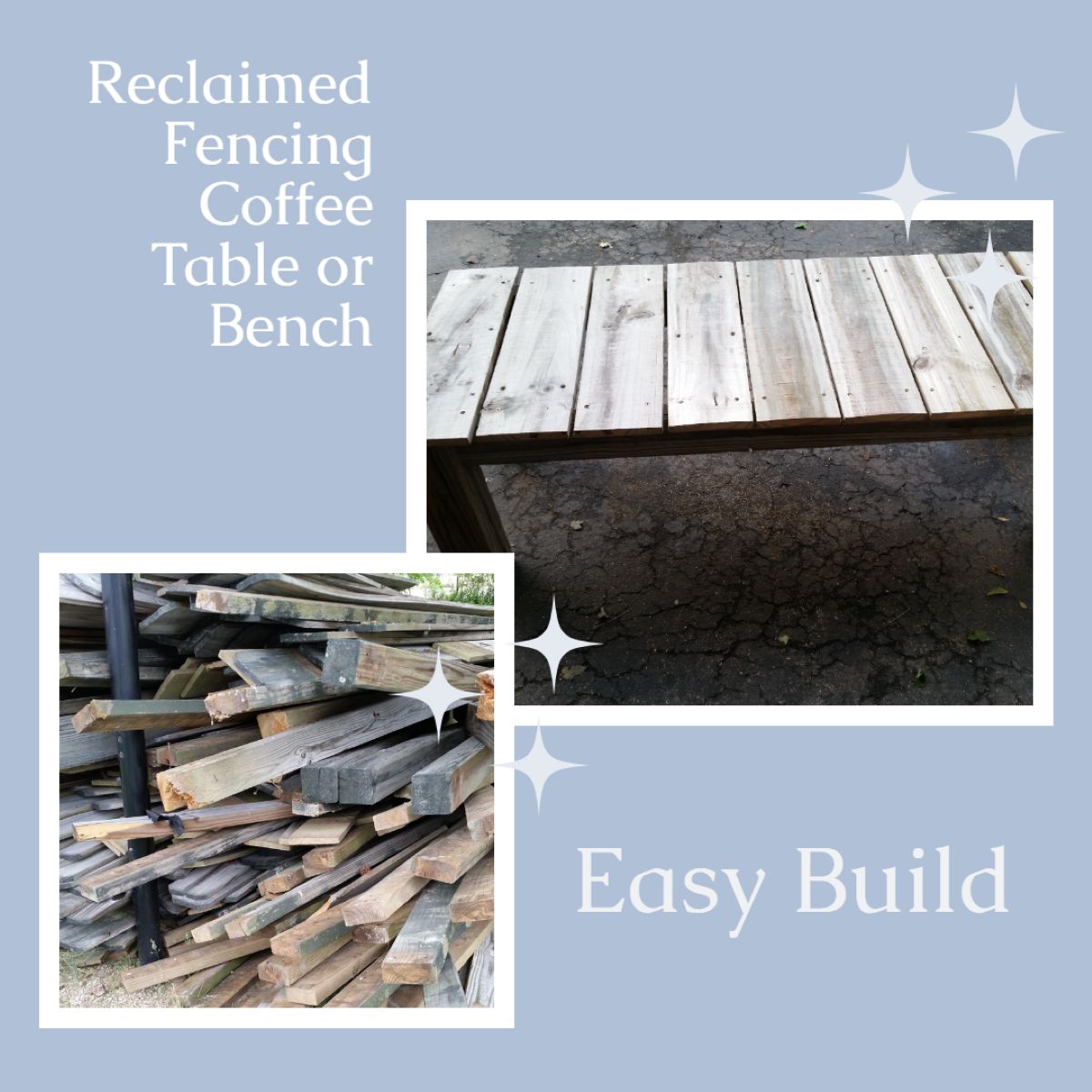 Reclaimed Wood Coffee Table - My Repurposed Life®
