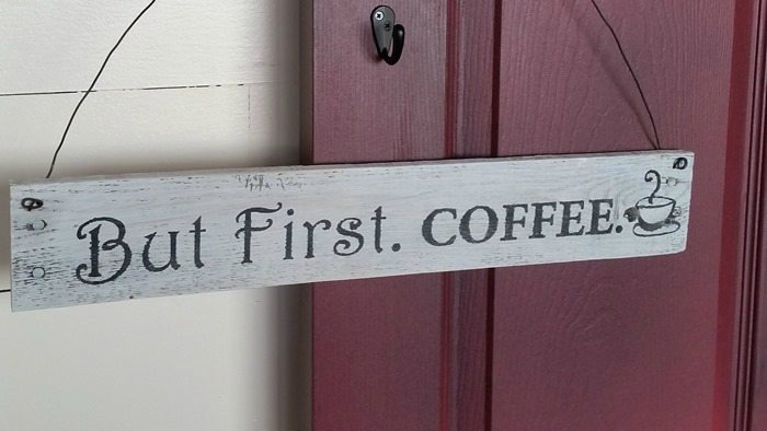 How To: Easy Pallet Sign | But First. Coffee - My Repurposed Life®