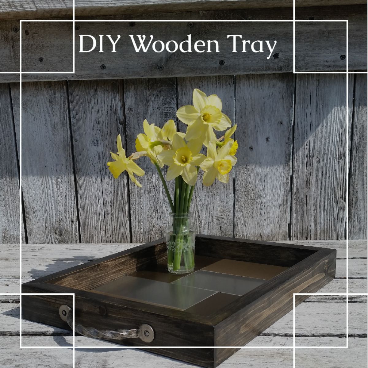 Diy Tray using Metal Tile - My Repurposed Life®