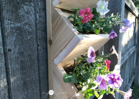 Hanging Cedar Wall Planter - My Repurposed Life®