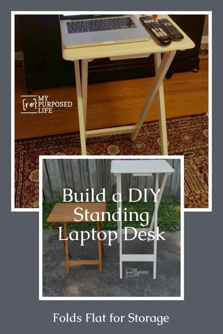 Make Your Own Standing Laptop Table for $20 - My Repurposed Life®