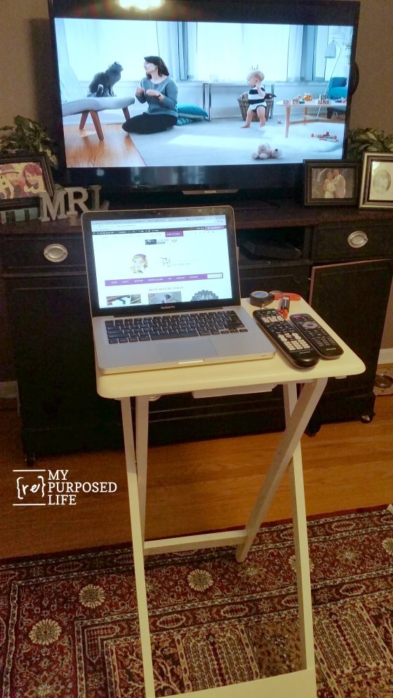 Make Your Own Standing Laptop Table for $20 - My Repurposed Life®