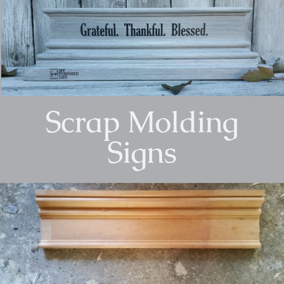 Scrap Molding Signs - My Repurposed Life®