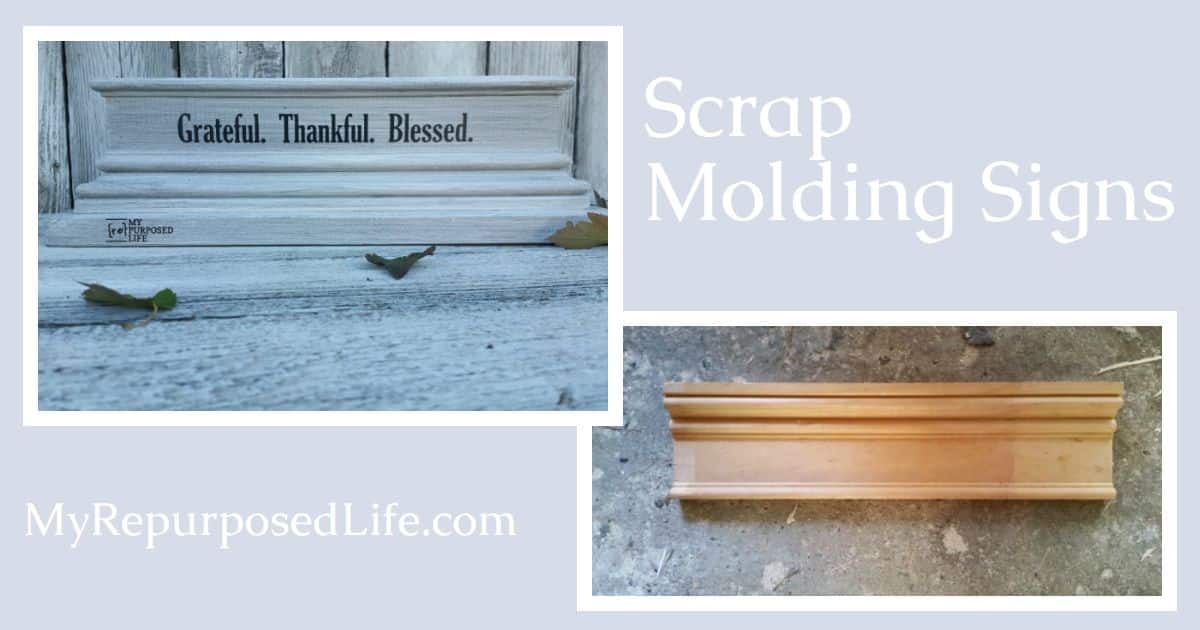 Scrap Molding Signs - My Repurposed Life®