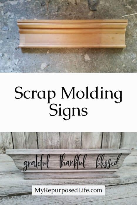 Scrap Molding Signs - My Repurposed Life®