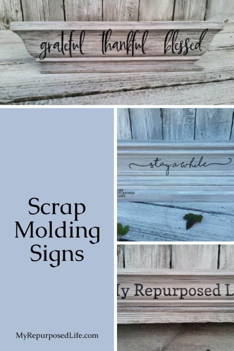 Scrap Molding Signs - My Repurposed Life®