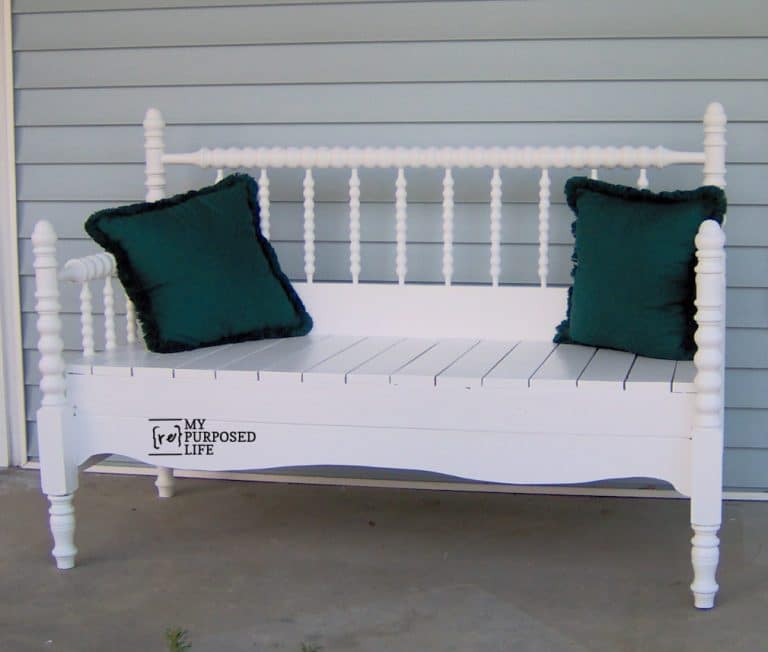 50 Headboard Bench Ideas - My Repurposed Life®