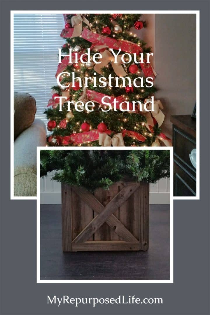 Christmas Tree Stand Box | Folds Flat for Storage - My Repurposed Life®
