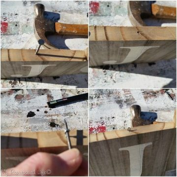 Wooden Spindle Sign For Christmas - My Repurposed Life®