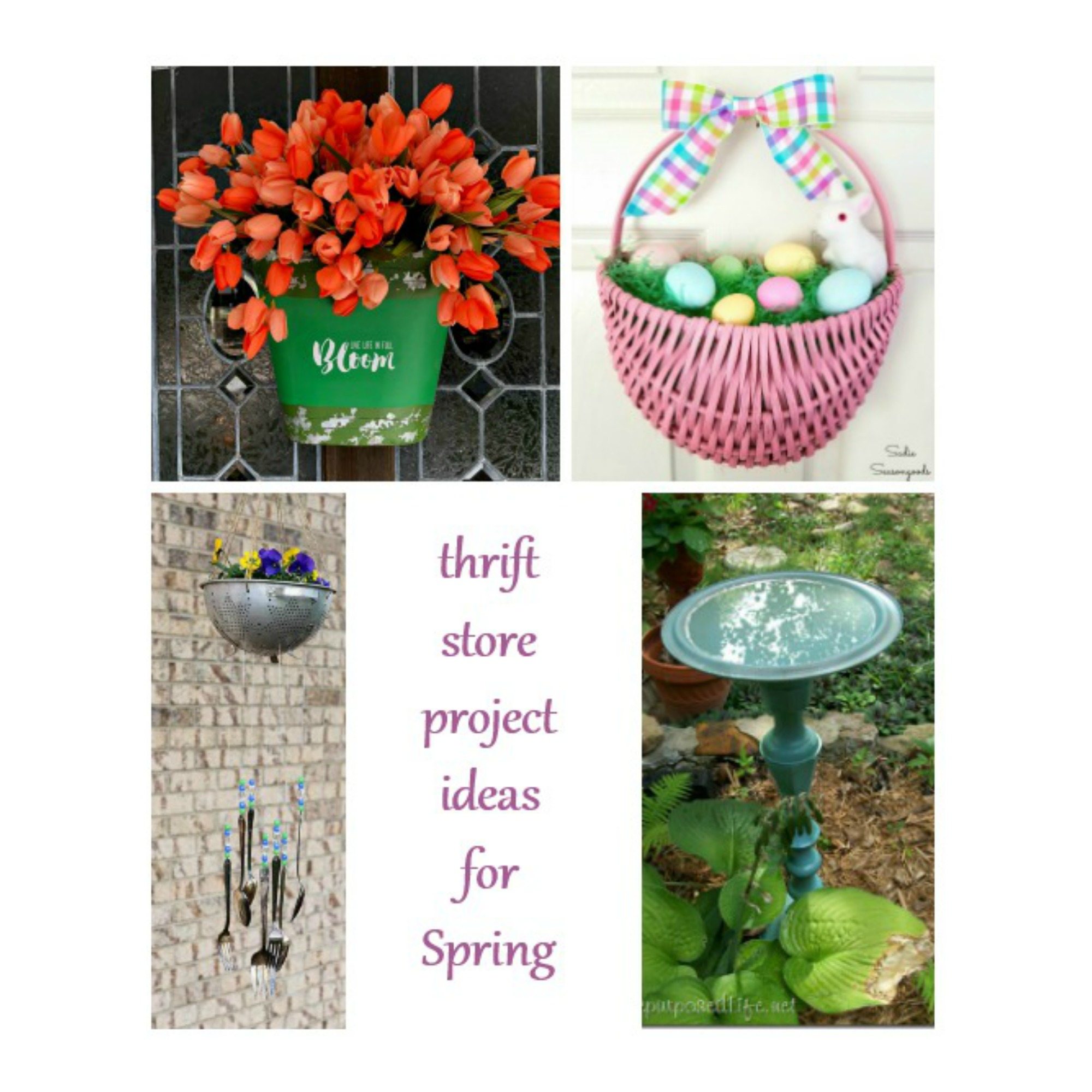Spring Project Ideas Using Thrift Store Items - My Repurposed Life ...