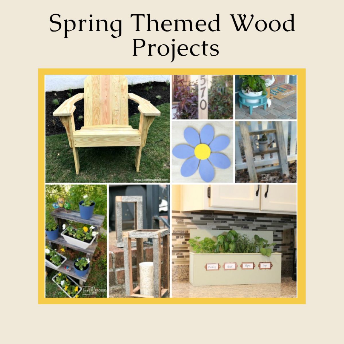 Spring Themed Wood Projects - My Repurposed Life®