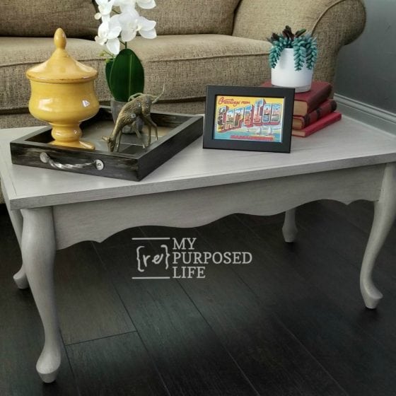 Hardwood Flooring as a Tabletop - My Repurposed Life® Rescue Re-imagine ...