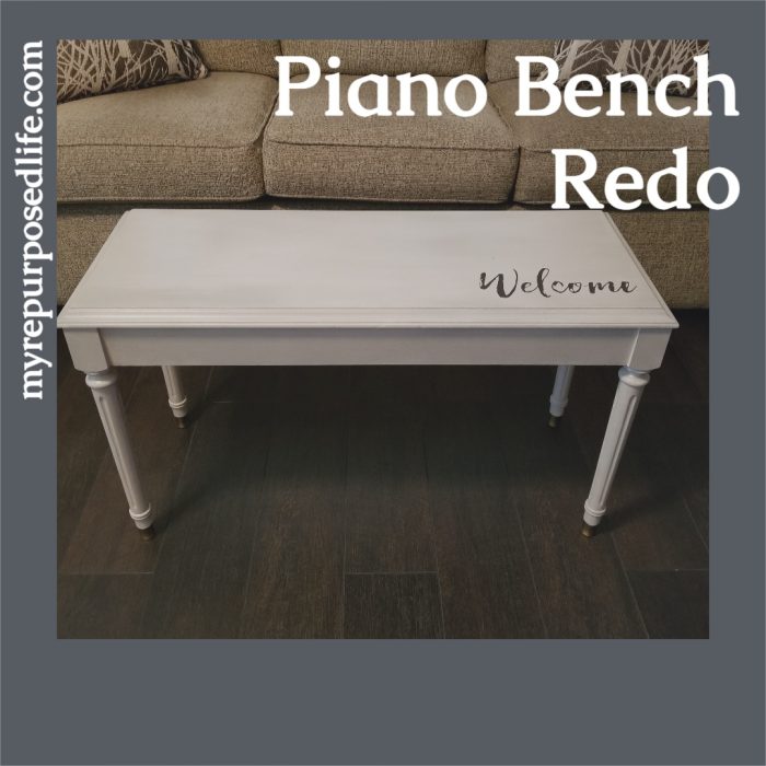 French Inspired Piano Bench Makeover - My Repurposed Life® Rescue Re ...